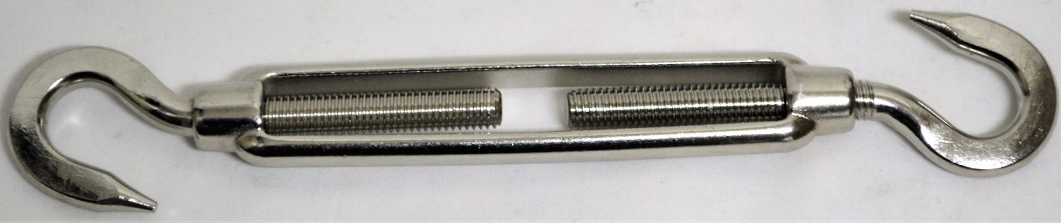 Spanschroef RVS Haak / Haak - Touw & Pack spannen